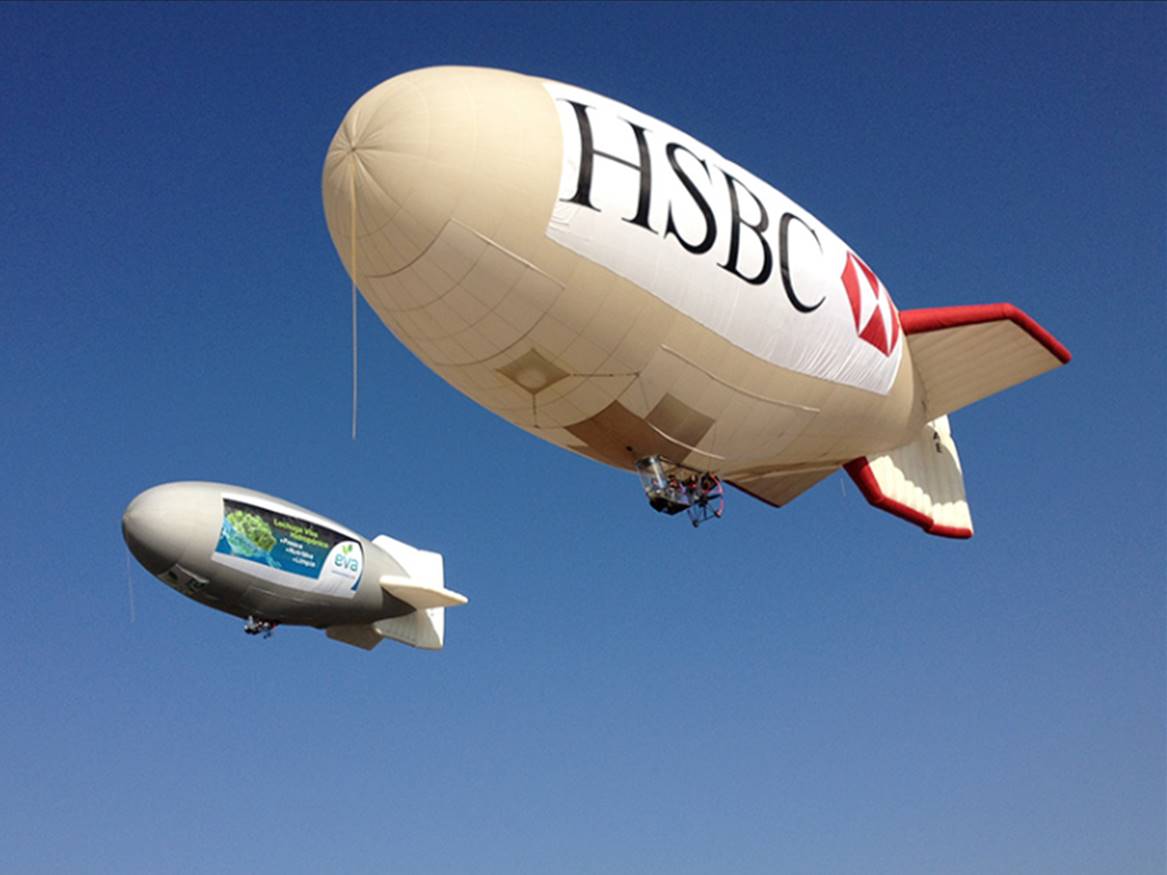 Dirigible HSBC | Globos y Dirigibles Publicitarios
